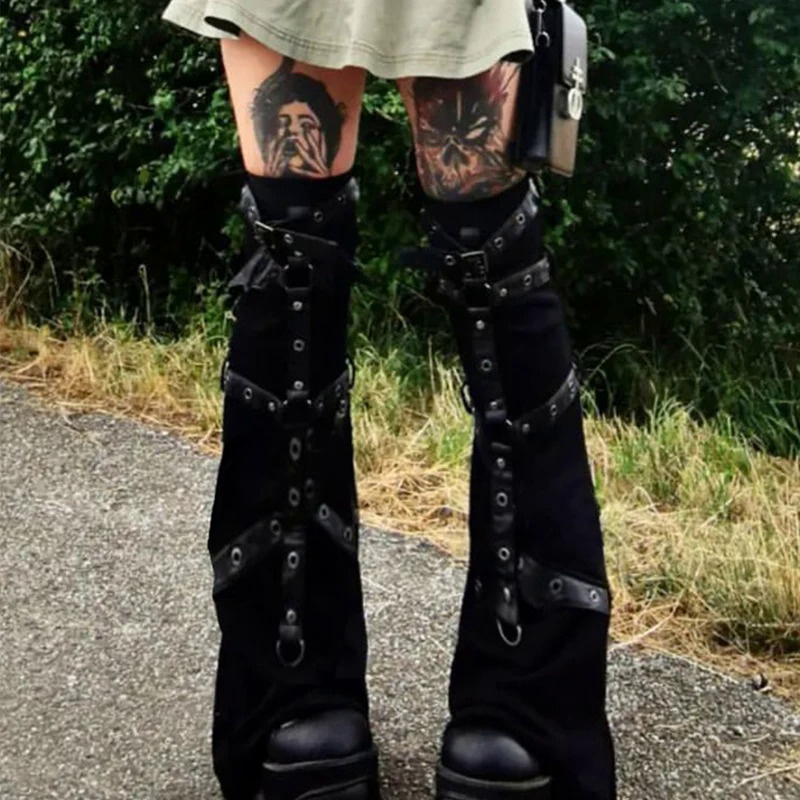 Jual Kaus Kaki Bot Wanita, Sepatu Bot Tinggi Kabel Panjang Harajuku ...