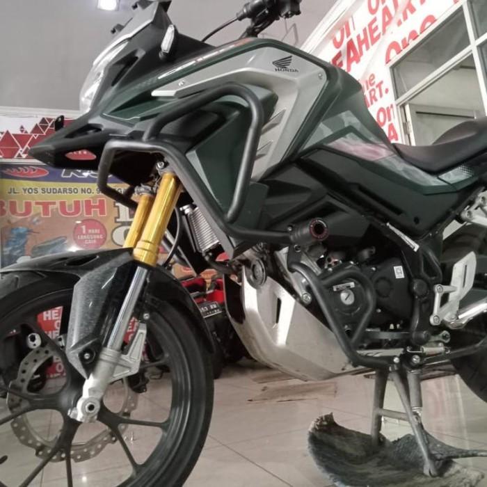 Jual CRASHBAR CB150X TUBULAR CB150X ENGINE GUARD CB150X FRAME SLIDER ...