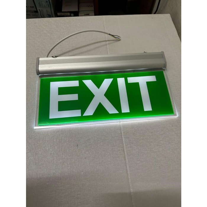 Jual LAMPU EMERGENCY EXIT ACRILIC LED / LAMPU DARURAT EXIT LED - ACRILC ...