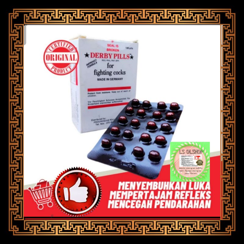 Jual Doping derby pill obat doping tenaga ayam tarung 20pil vitamin ...