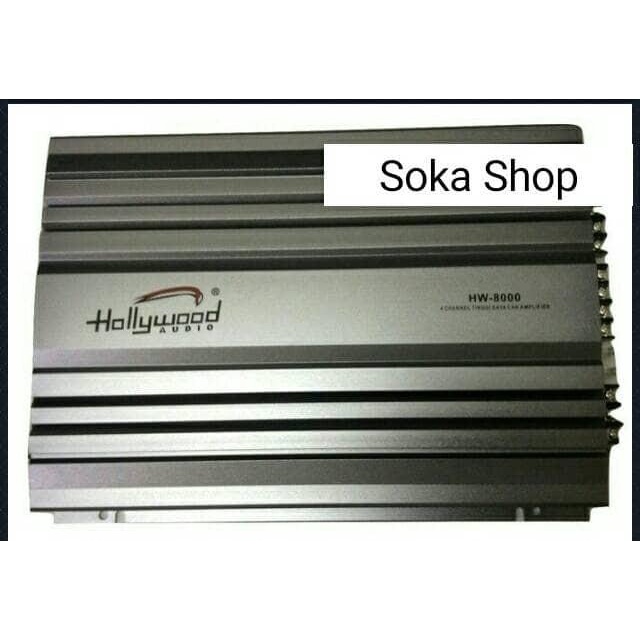 Jual POWER AMPLIFIER HOLLYWOOD HW-8000 4 CHANNEL MOSFET | Shopee Indonesia