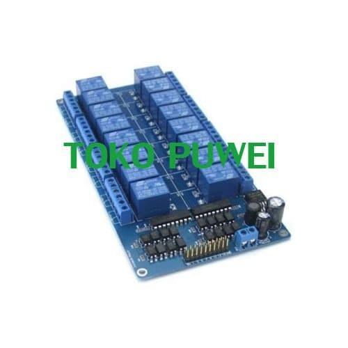 Jual 16 Channel 12V Relay Module Board Optocoupler Power untuk Arduino ...