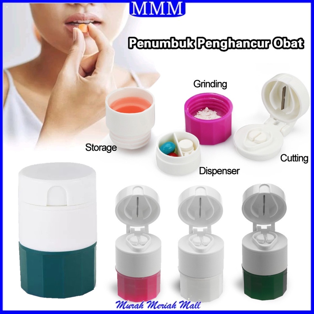 Jual MMM Alat Penghancur Obat 4In1 Praktis Gerusan Obat Tablet Tempat ...