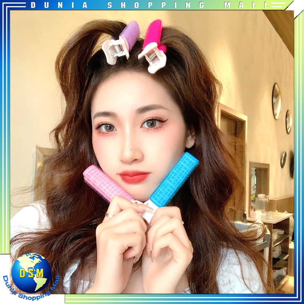 Jual DSM Roll Rambut Jepit Korea Velcro Hair Gulung Jepitan Clip ...
