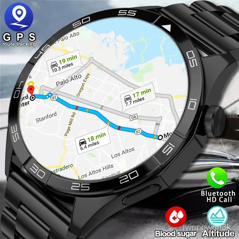 Jual New For Huawei Xiaomi GT4 Pro Smart Watch Men NFC GPS Tracker ...