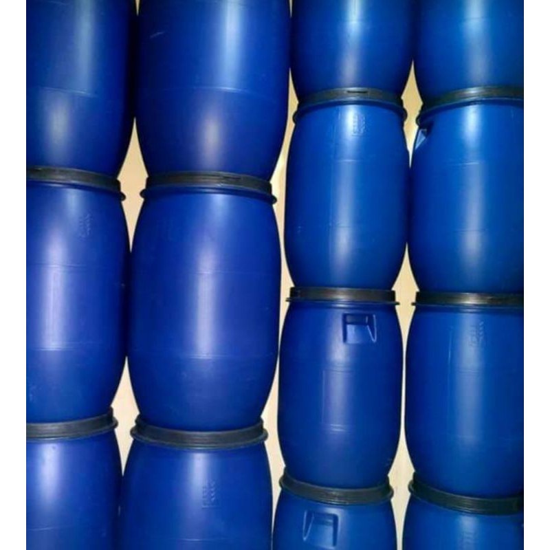Jual [AESTETHIC COLLECTION] drum plastik / tong sampah biru (bisa pakai ...