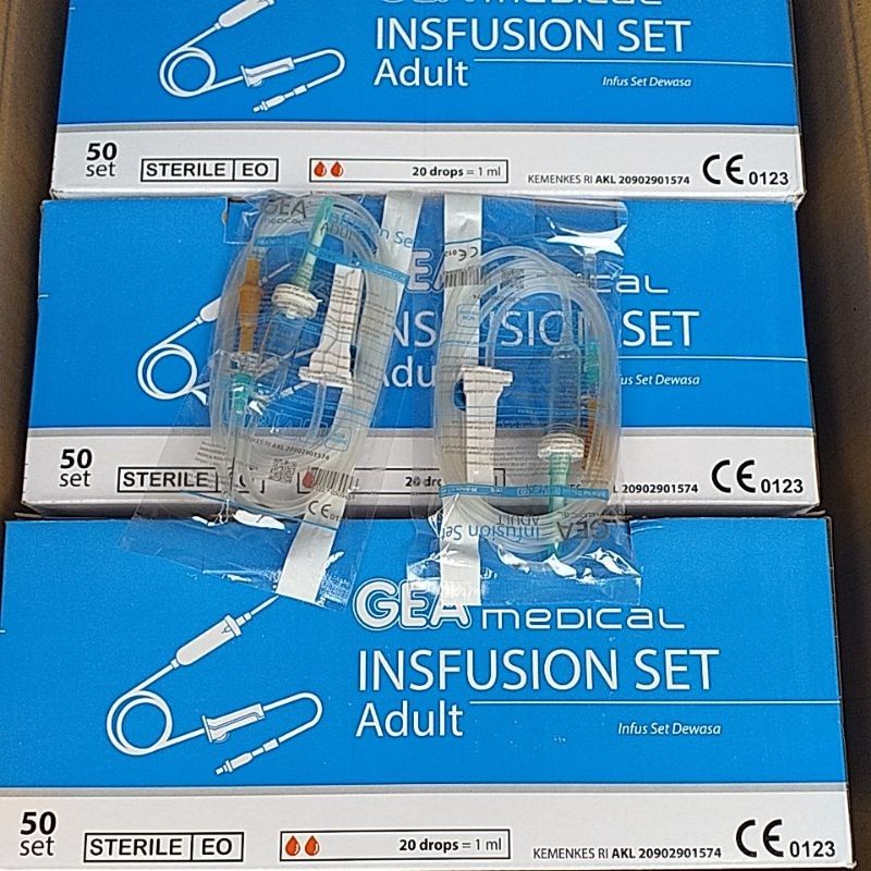 Jual [AESTETHIC COLLECTION] BOX selang Infus Dewasa Anak GEA Infusion ...