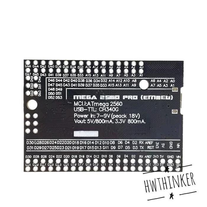 Jual Mega 2560 PRO Extra Mini CH340G 5V for Arduino Mega2560 Best ...