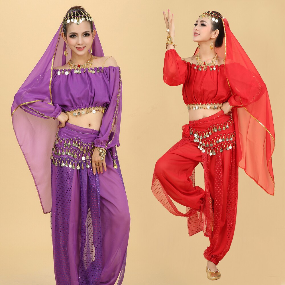 Jual Belly dance suit Practice Suit New Indian Dance Costume ...