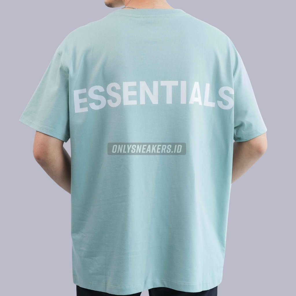 Jual ESSENTIALS REFLECTIVE BACK LOGO BLUE TEE (100% AUTHENTIC) | Shopee ...