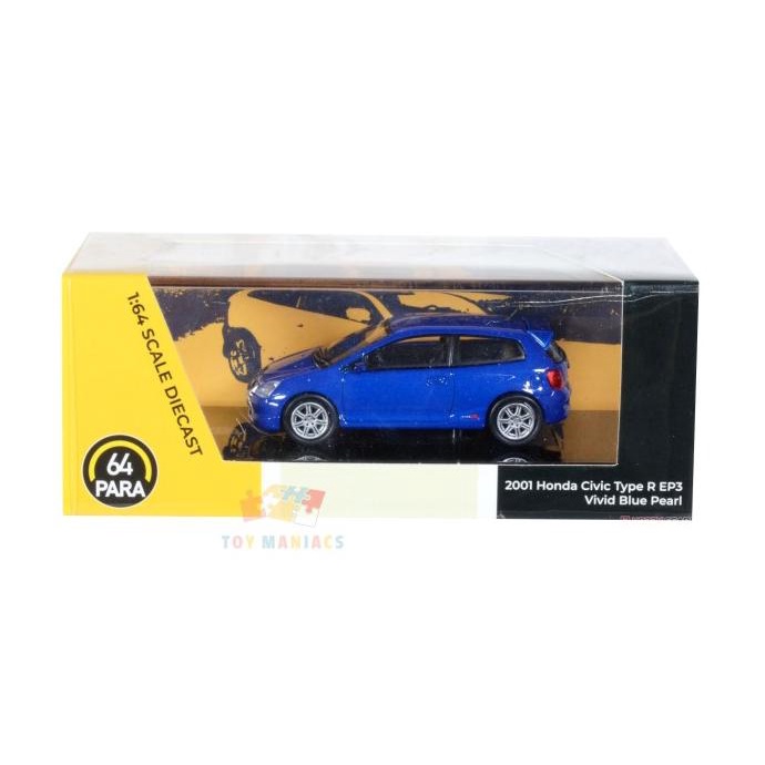 Jual PARA64 1:64 Honda 2001 Civic Type R EP3 Vivid Blue Pearl RHD PA ...