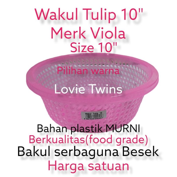 Jual [Box] Wakul Tulip 12 Inch Merk Viola Bakul Keranjang Kecil Wakul ...