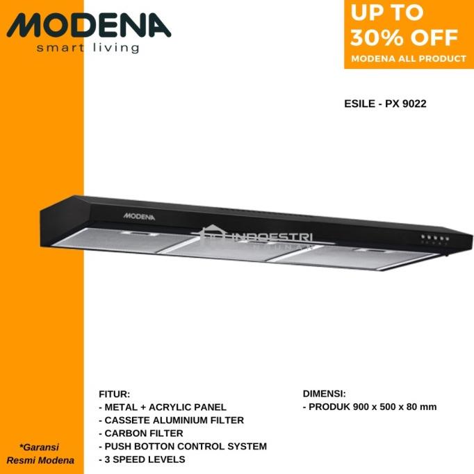 Jual Slim Hood Modena Px 9022 / Cooker Hood Modena Px 9022 Esile (90 Cm ...