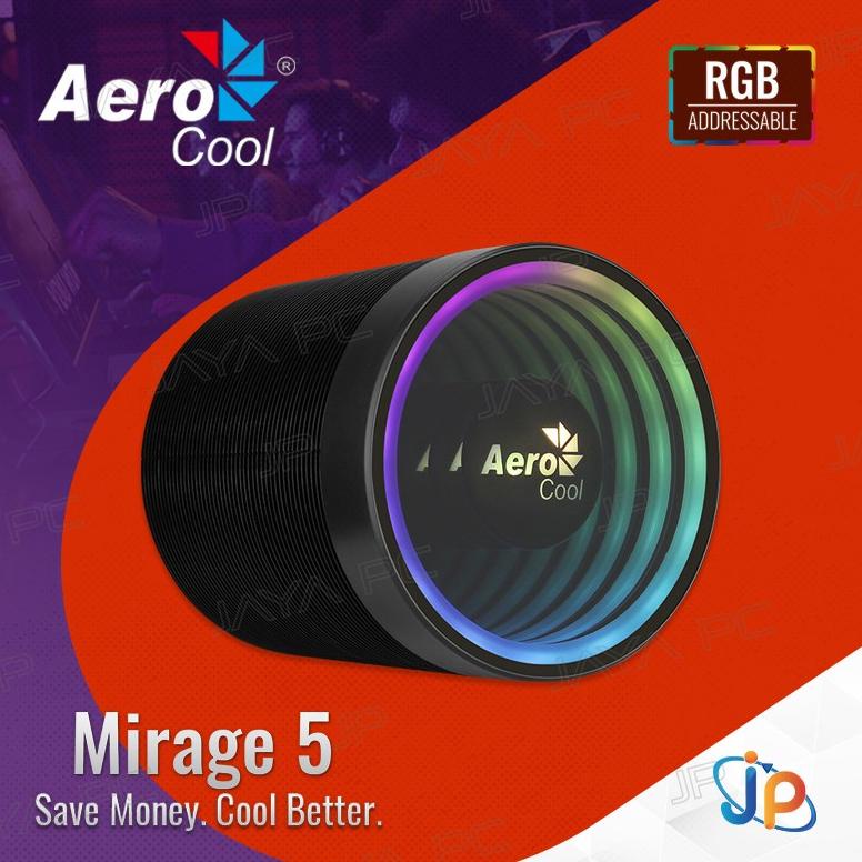 Jual PRMO! Aerocool CPU Air Cooler Fan Mirage 5 ARGB - Multi Socket ...