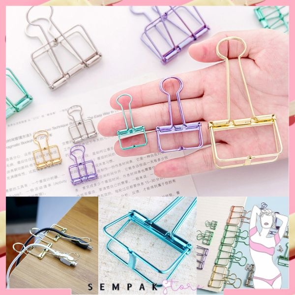 Jual SS Paper Clip Besi Warna-Warni Klip Penjepit Buku Bahan Metal ...