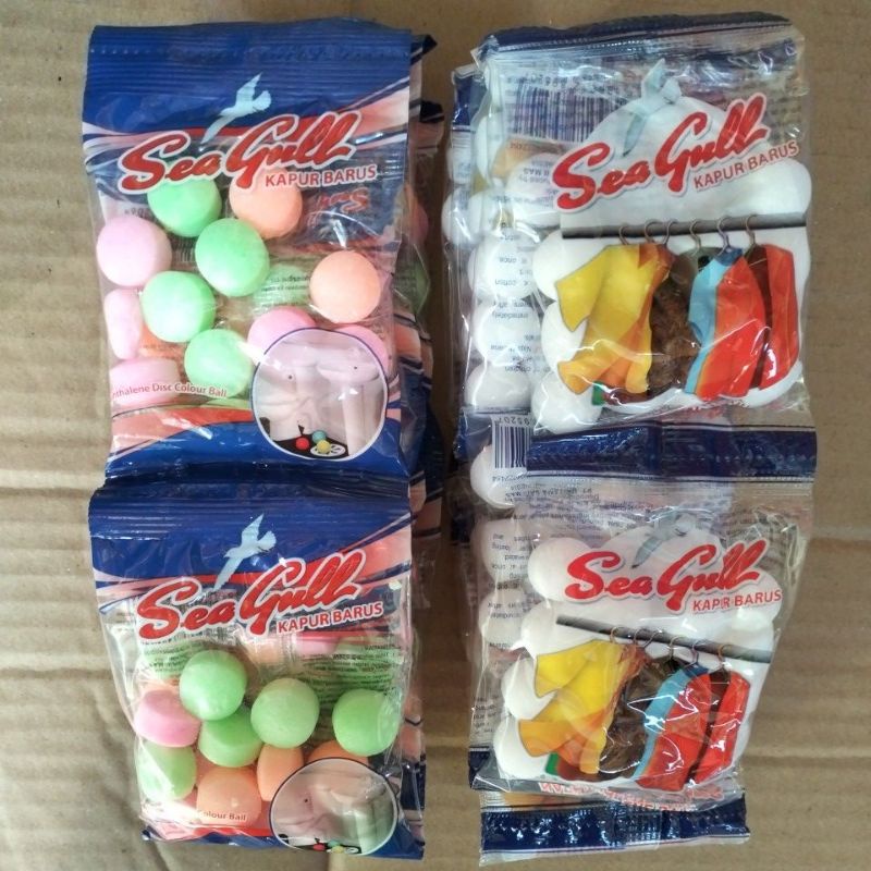 Jual (12pcs)Kapur Barus Seagull Renteng/Kamper Lemari Toilet/Pengharum ...