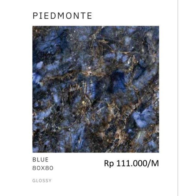 Jual Granit Glossy Motif Marbel Biru Emas Piedmonte Ukuran 80x80 by ...