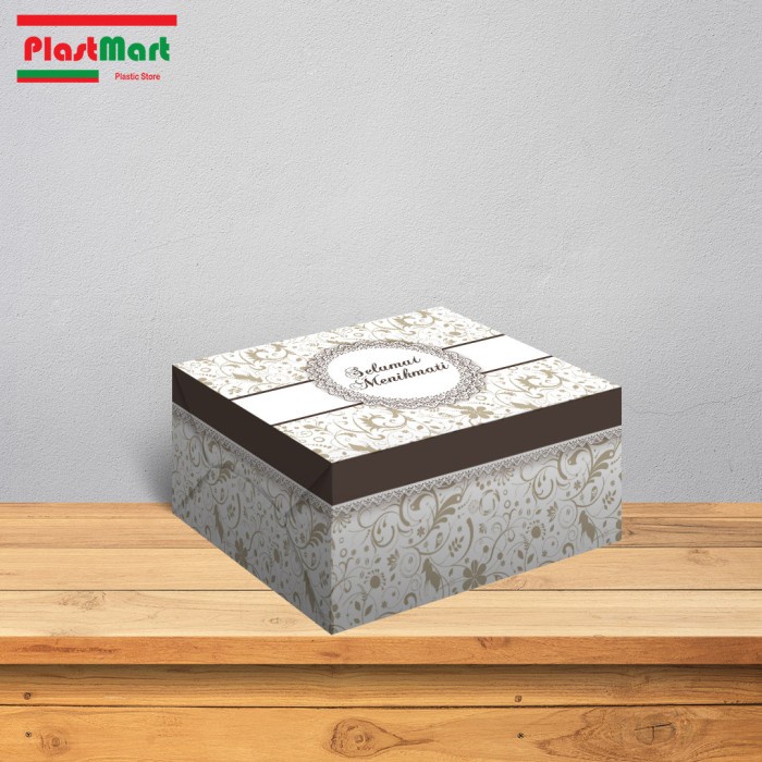 Jual Dus Kue Batik Coklat GS / Kotak Kue / Dus Snack / Kotak Snack ...