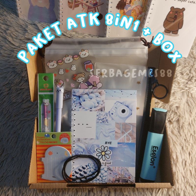 Jual serbagemes88 - PAKET ALAT TULIS 8IN1 / STATIONERY SET HADIAH LUCU ...
