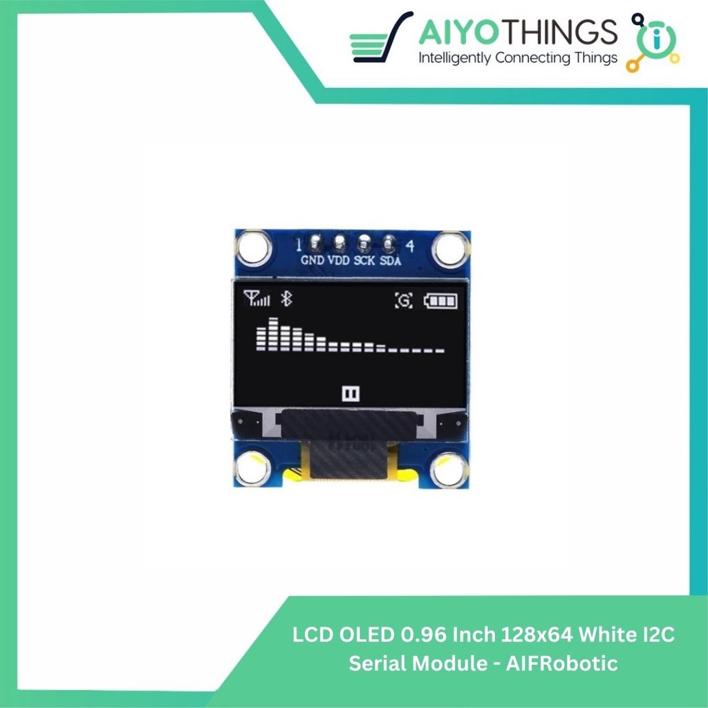 Jual LCD OLED 0.96 Inch 128x64 White I2C Serial Module | Shopee Indonesia