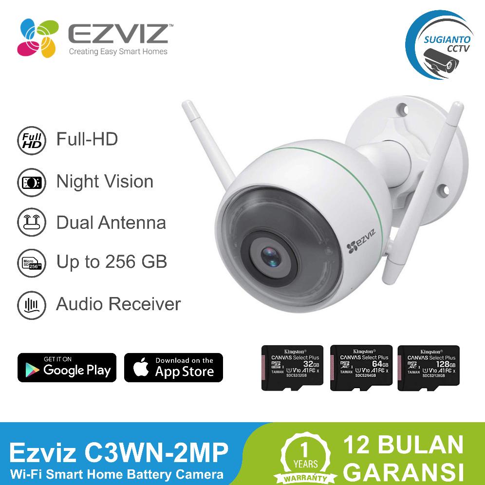 Jual NEW CCTV Ezviz C3WN Husky 2 MP 1080p Full HD Outdoor Smart WiFi ...