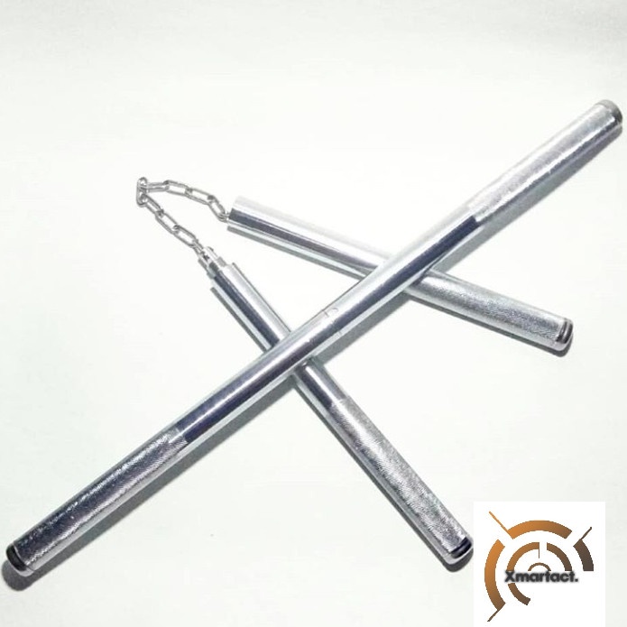 Jual Double Nunchaku Baton Steel Ruyung Besi Tongkat Nunchaku | Shopee ...