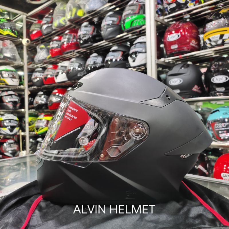 Jual Helm Full Face KYT TT Course Solid Black Matt / KYT TT Course ...