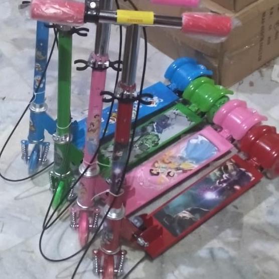 Jual SCOOTER OTOPET BESI ANAK KARAKTER REM TANGAN + DOUBLE PER TERBARUU ...
