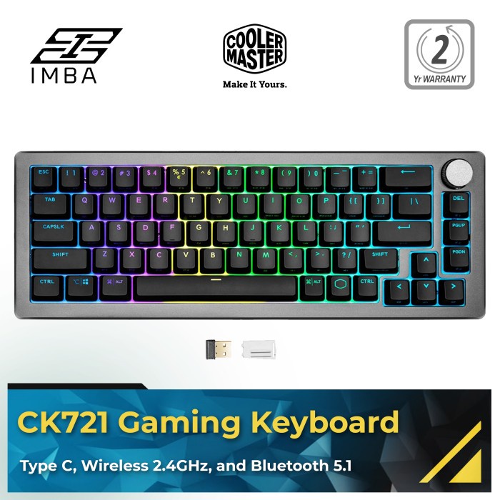 Jual Cooler Master MasterKeys CK721 Wireless Mechanical RGB Gaming ...