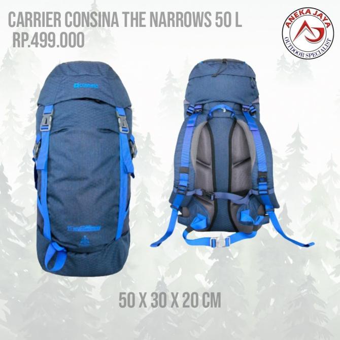 Jual TAS CARRIER CONSINA THE NARROWS 50 LITER | Shopee Indonesia