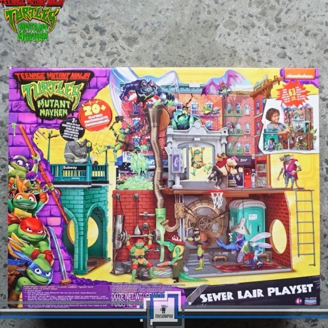 Jual Teenage Mutant Ninja Turtles Mayhem Sewer Lair Play Set TMNT Movie ...