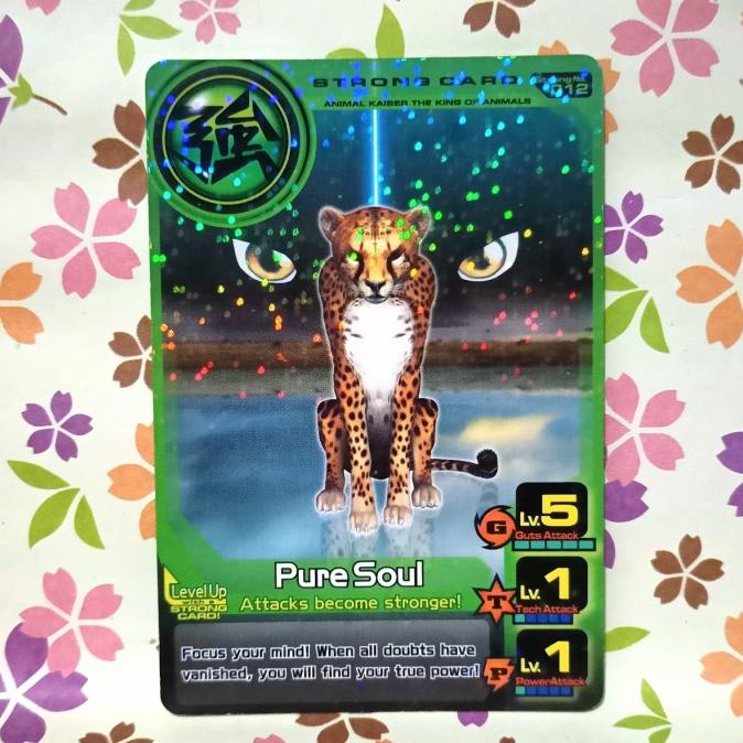 Jual animal kaiser strong card pure soul ( cheetah ) versi 5 | Shopee ...