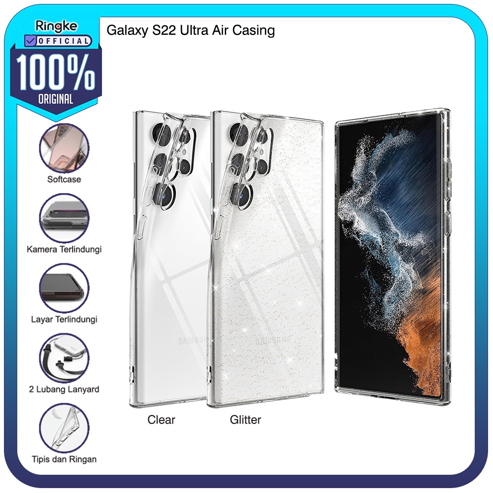 Jual Ringke Galaxy S22 Ultra Air Casing Anti Crack Armor Softcase ...