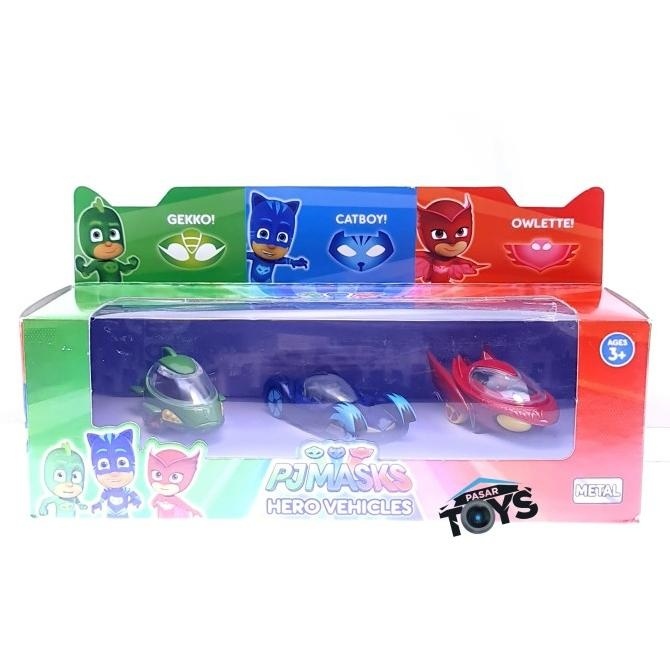 Jual PJ Masks Diecast Hero Vehicles 3 pack Pjmasks | Shopee Indonesia