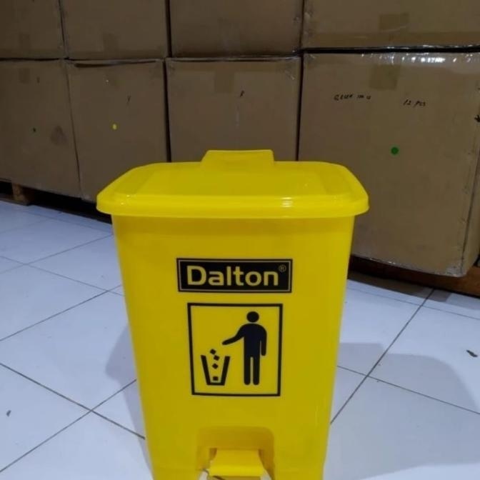 Jual Tempat Sampah Dalton 50 Liter Injak/Pedal Hdpe Kuning Umaidoli | Shopee Indonesia