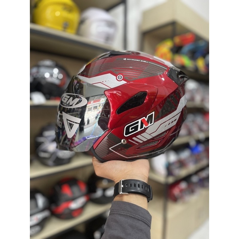 Jual HELM GM FIGHTER MOTIF / GM/ HELM STANDAR/ HELM MOTIF (Berat Hx 1KG ...