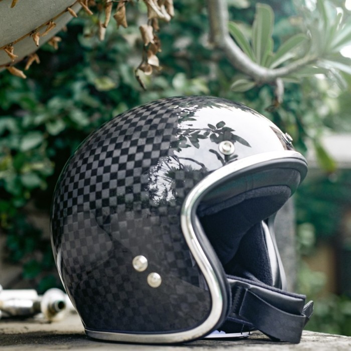 Jual [New] Jericho Helm Carbon Retro Srt500 Helm Retro Sni Original ...
