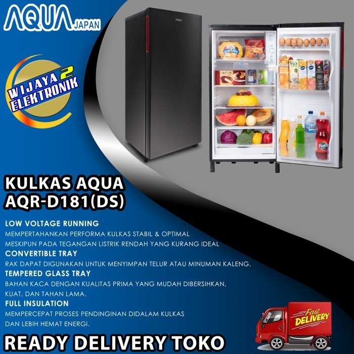 Jual [Baru] Kulkas 1 Pintu Aqua Aqrd 181Ds 150 Liter Limited | Shopee Indonesia
