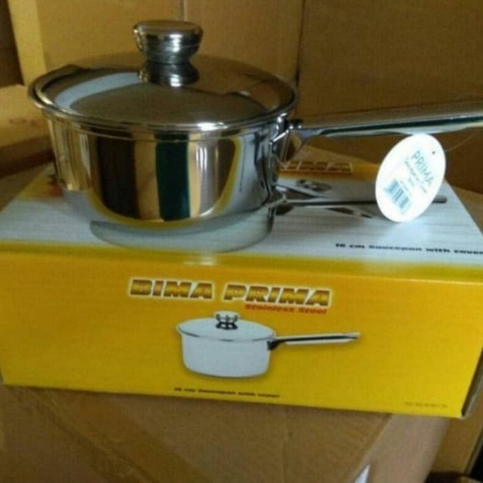 Jual Panci Bima Prima Saucepan Panci Susu 16 Cm Stainless Steel Tebal ...