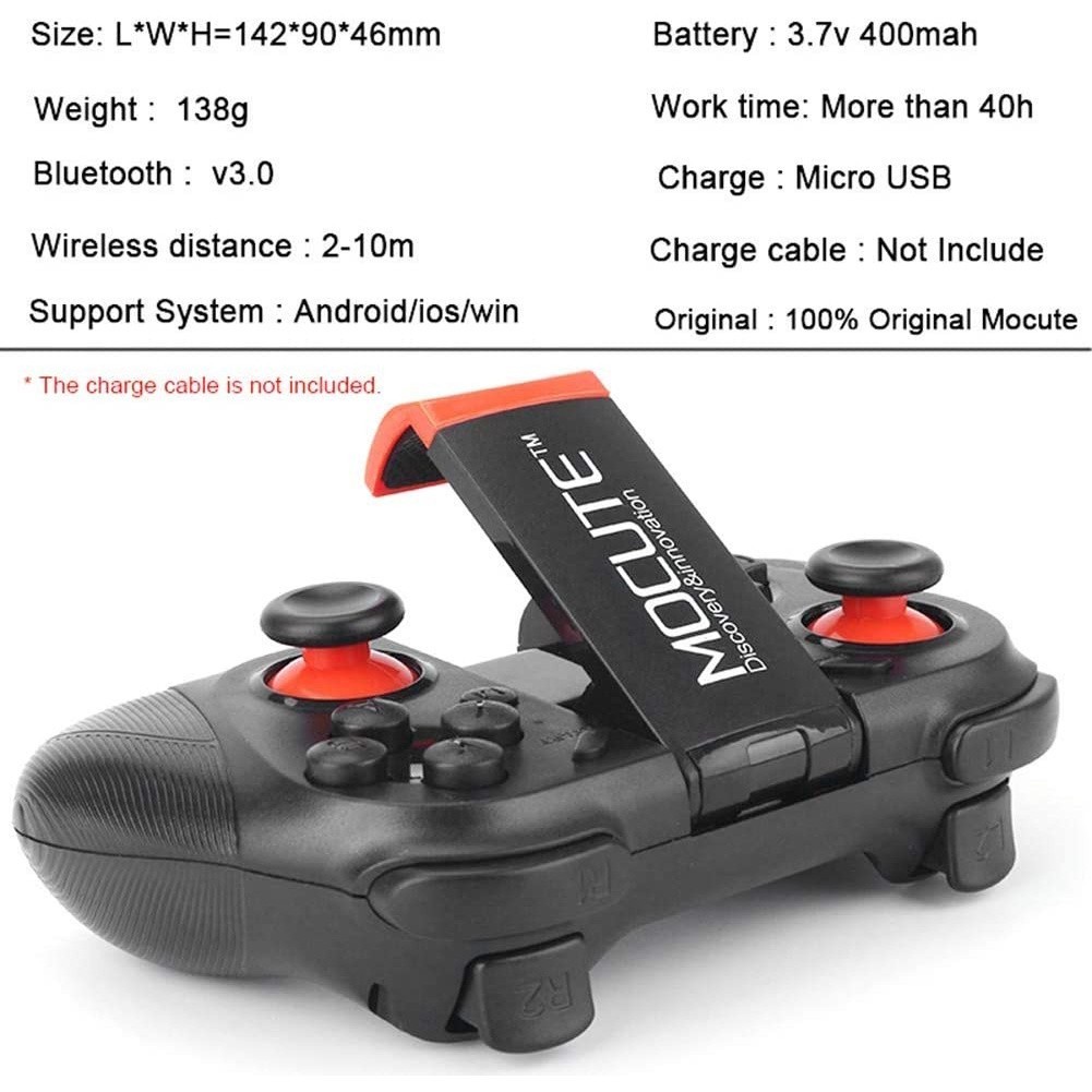 Jual [LIMITED QUALITY] MOCUTE 050 Bluetooth Gamepad Wireless Controller ...