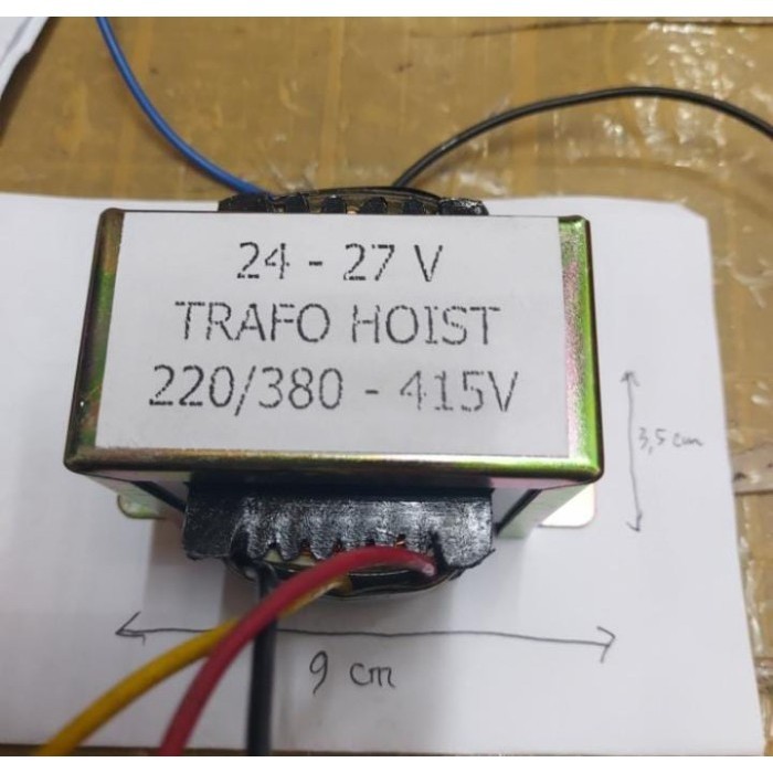 Jual [New Ori] Trafo Travo Hoist Step Down Up 24V 27V - 220V 380V 415V Berkualitas | Shopee ...
