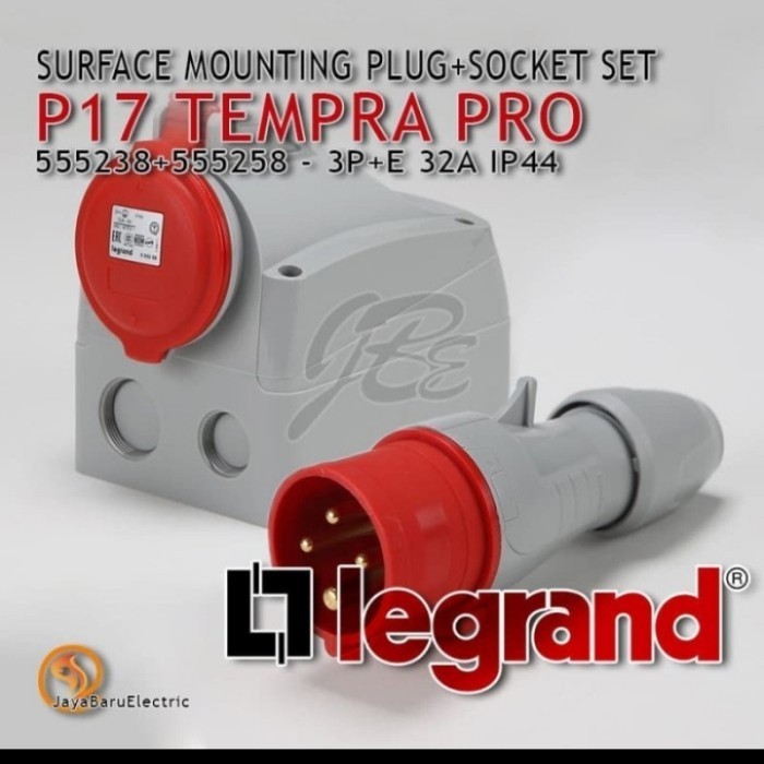 Jual [New] Legrand 1Set Plug Surface Mounting Soket 3PE 4 Pin 32A ...