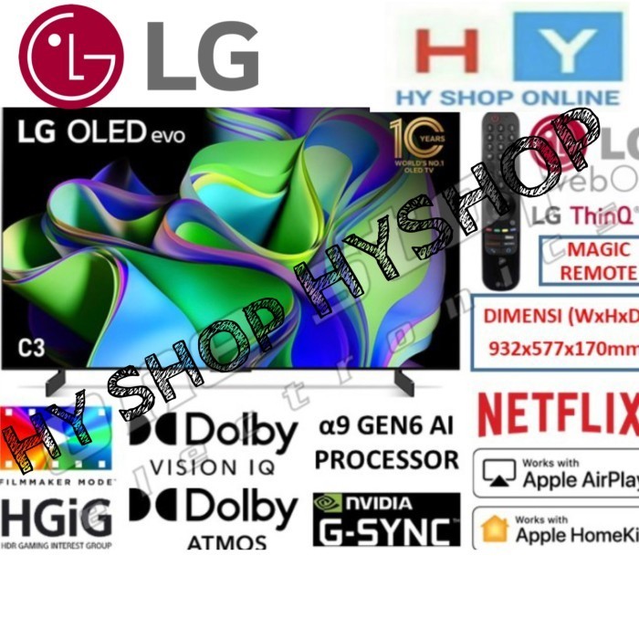 Jual [New] Lg Oled42C3 4K Oled Evo Ai Thinq Smart Tv 42 Oled42C3Pss Tv ...