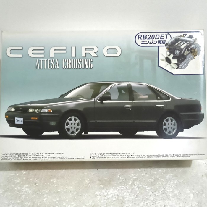 Jual [Original] Aoshima 1/24 Model Kit Mokit Nissan Cefiro A31 Limited ...