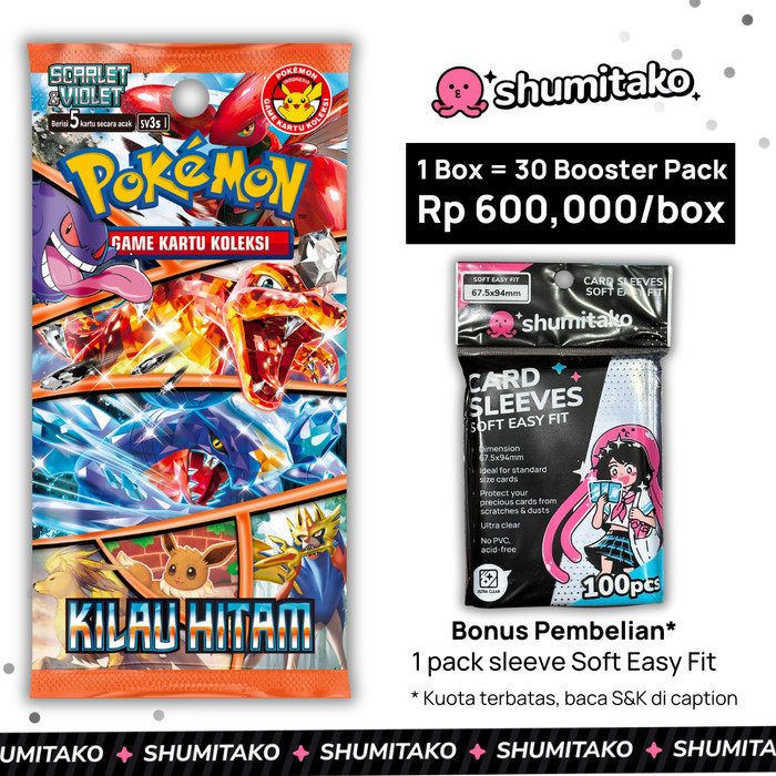 Jual Baru Pokemon Tcg Indonesia Sv3S Kilau Hitam Booster Box Limited | Shopee Indonesia