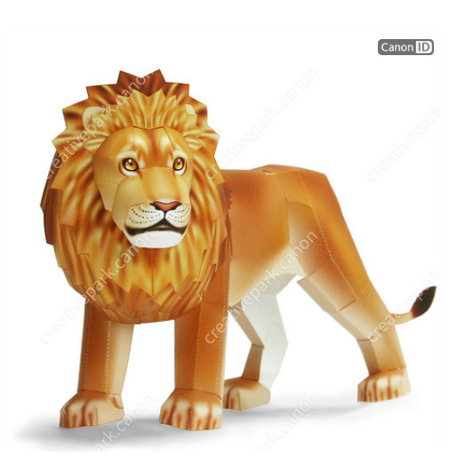 Jual SINGA BINATANG ANIMAL LION PAPERCRAFT MINIATUR ACTION FIGURE DIY ...