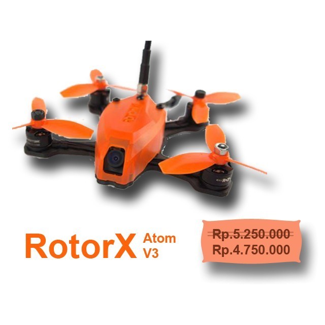 Jual READY RotorX Atom V3 Pro - ARF (Multirotor, Quadcopter, Drone, RC ...