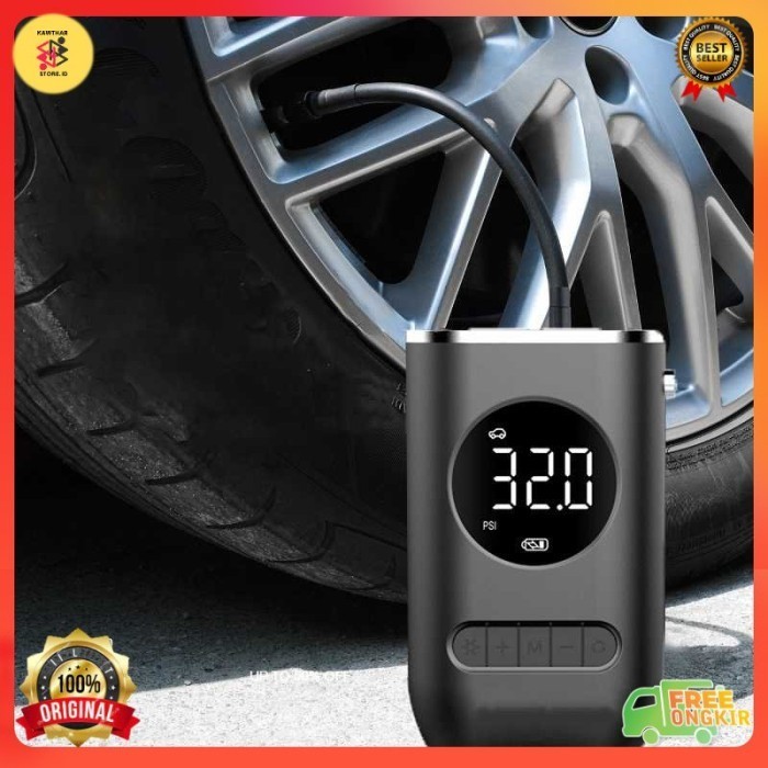 Jual ALAT POMPA BAN MOBIL ELEKTRIK MINI TIRE INFLATOR WITH LCD DISPLAY ...