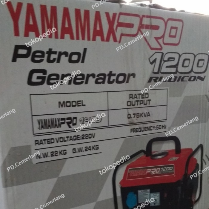 Jual Genset Yamamax Pro 1200 Rubicon 750 Watt 2 Tak | Shopee Indonesia