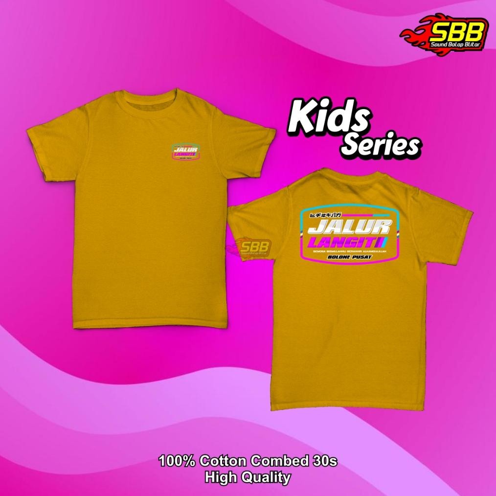 Jual (Wogs-661) Baju Kaos Anak Jalur Langit Bolo Pusat Dekengan Pusat ...